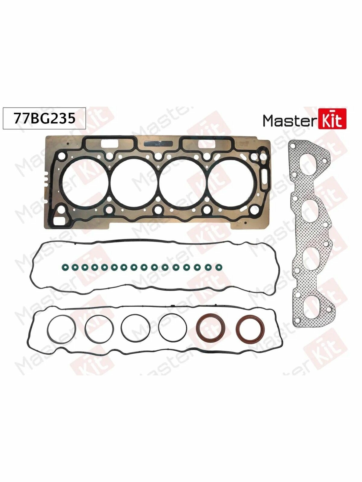 Комплект прокладок ГБЦ Citroen NFU (TU5JP4), MASTERKIT 77BG235
