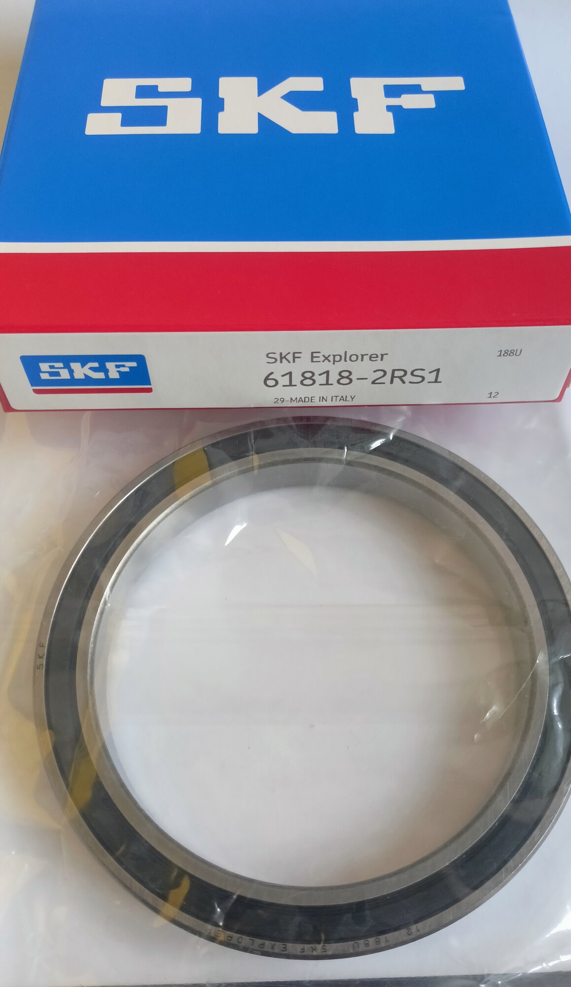 Подшипник SKF 61818-2RS1 шариковый радиальный (115х90х13)
