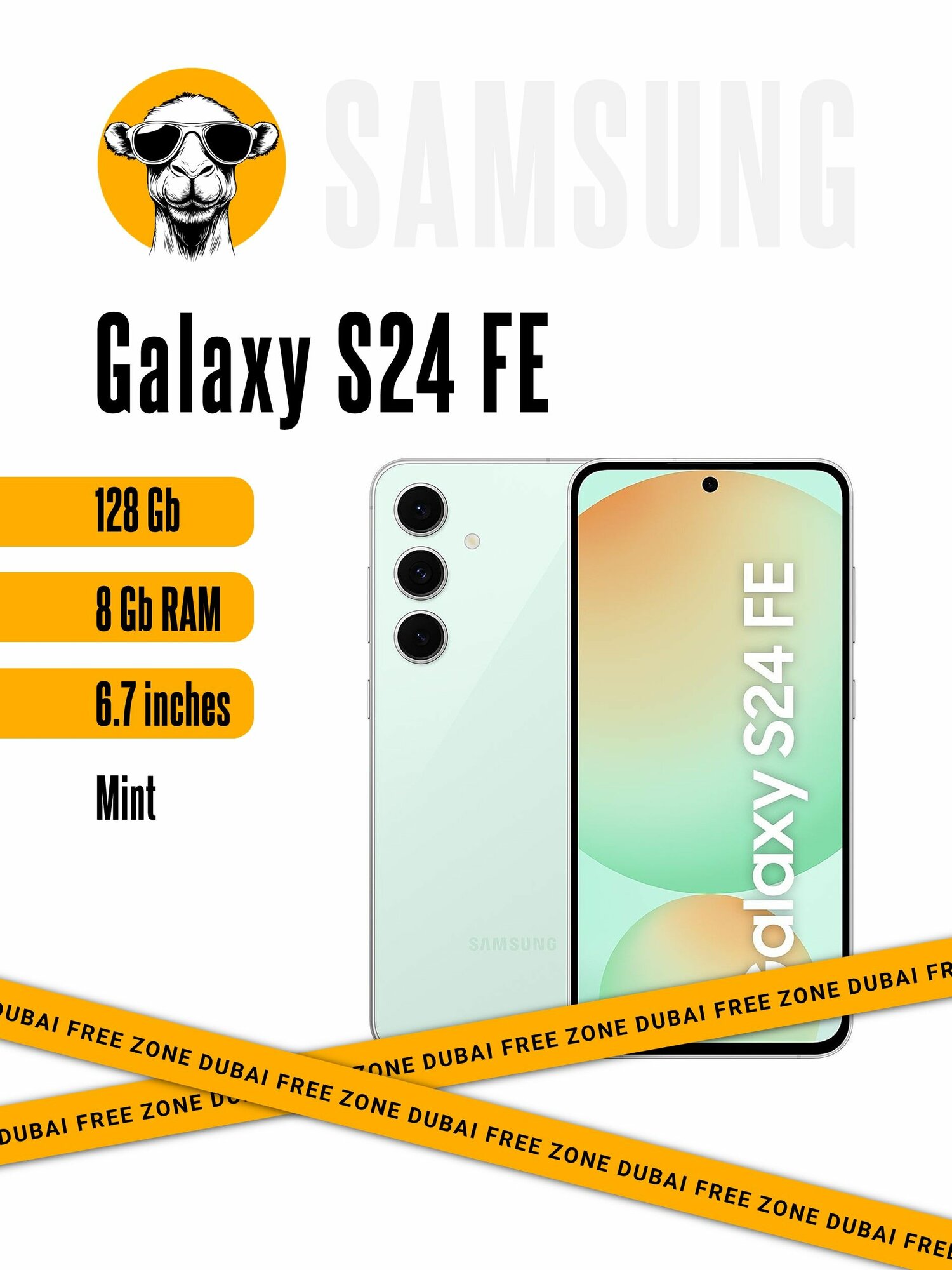 Смартфон Samsung Galaxy S24 FE 8/128Gb Mint/Мятный