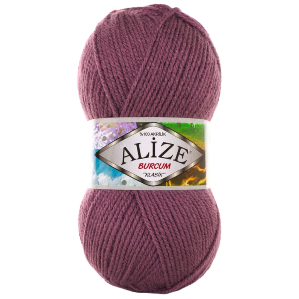 Пряжа для вязания Alize Burcum klasik 440 темная роза 100 гр/210 м 100% акрил