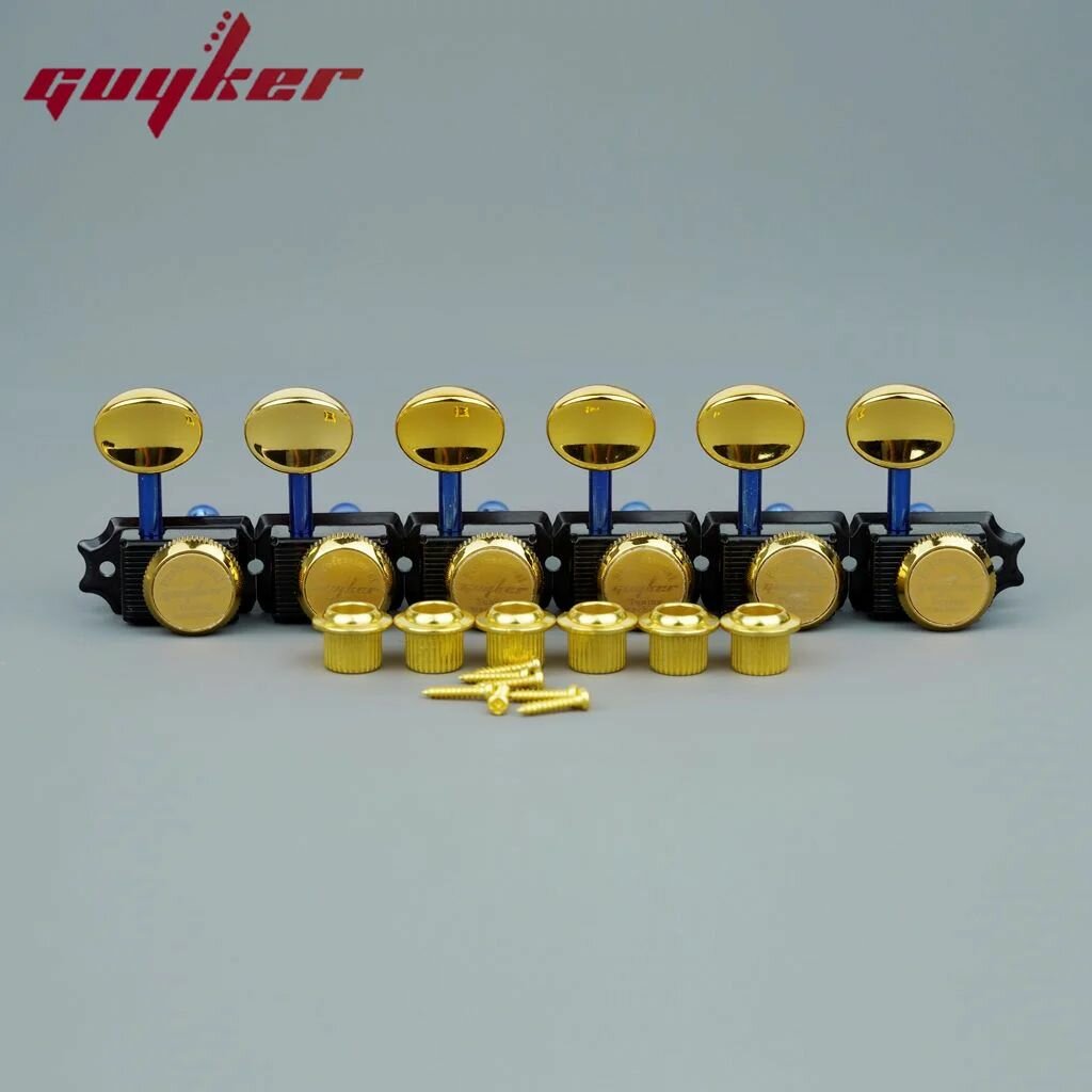 Guyker Винтажные замковые колки 6R (на правую руку) для гитар ST/TL, цвет "Дофамин"