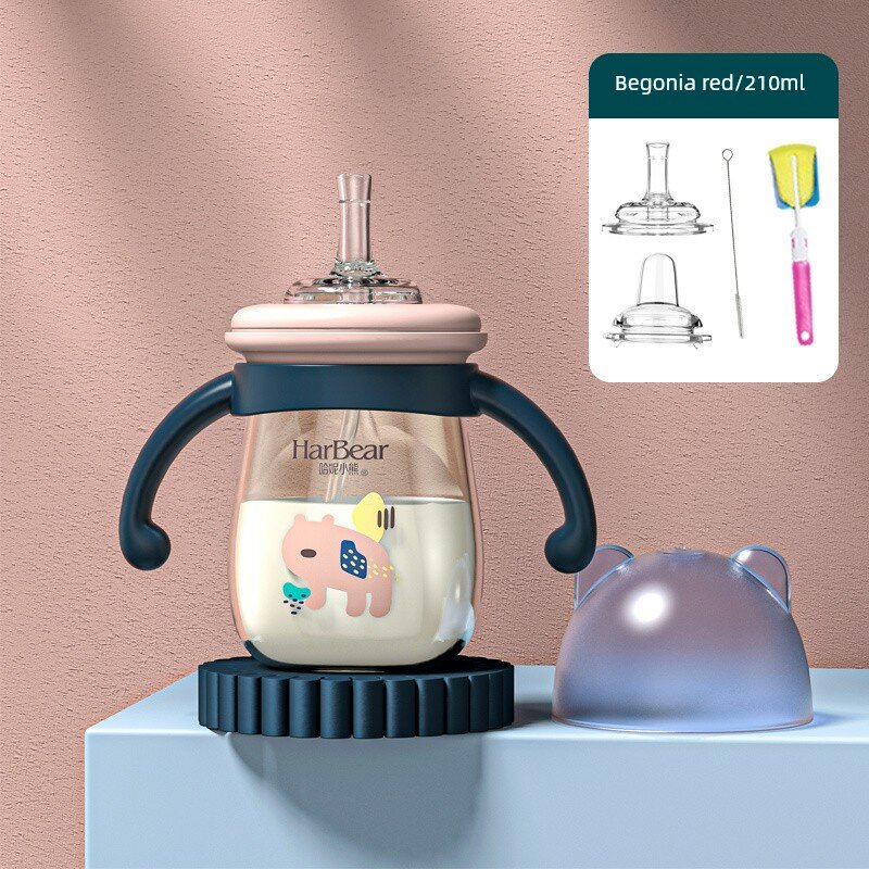 Детская бутылочка-поильник Honey Bear из PPSU для молока и воды, большая, для обучения питью, с носиком, для детей