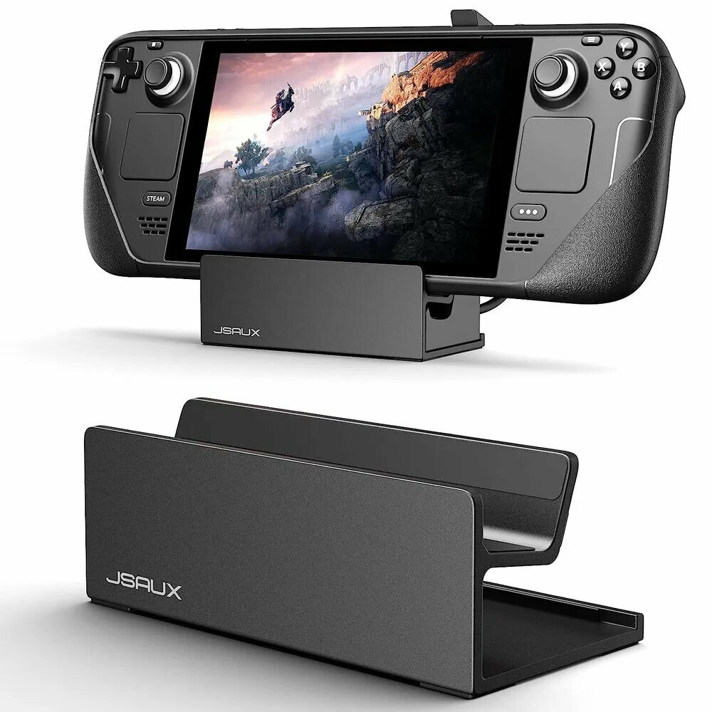 Подставка JSAUX для официальной док-станции Steam Deck, противоскользящий держатель игровой подставки из матового алюминиевого сплава для Steam Deck OLED