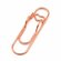 Розовые скрепки для бумаги Rose gold в форме сердца