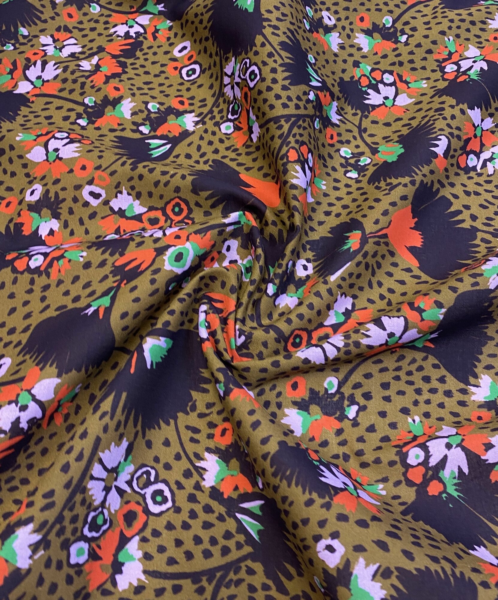 Ткань хлопок/шелк 100%-хлопок (Италия) ш-150см 1м