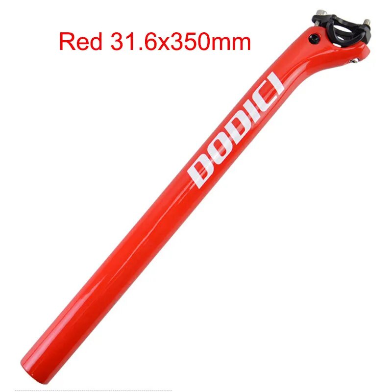 Dodici карбоновый подседельный штырь 25 мм 350/400 мм red 31.6x350mm