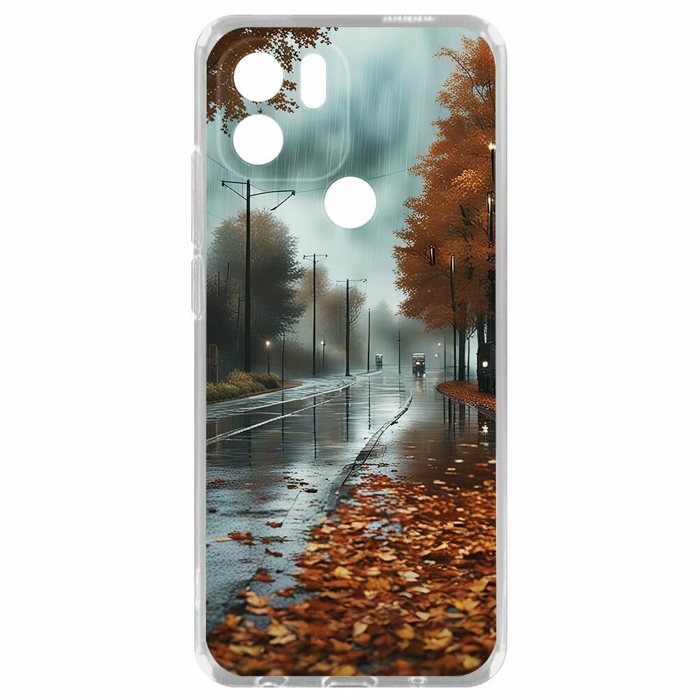 Чехол-накладка Krutoff Clear Case Осенний дождь для Xiaomi Redmi A2+