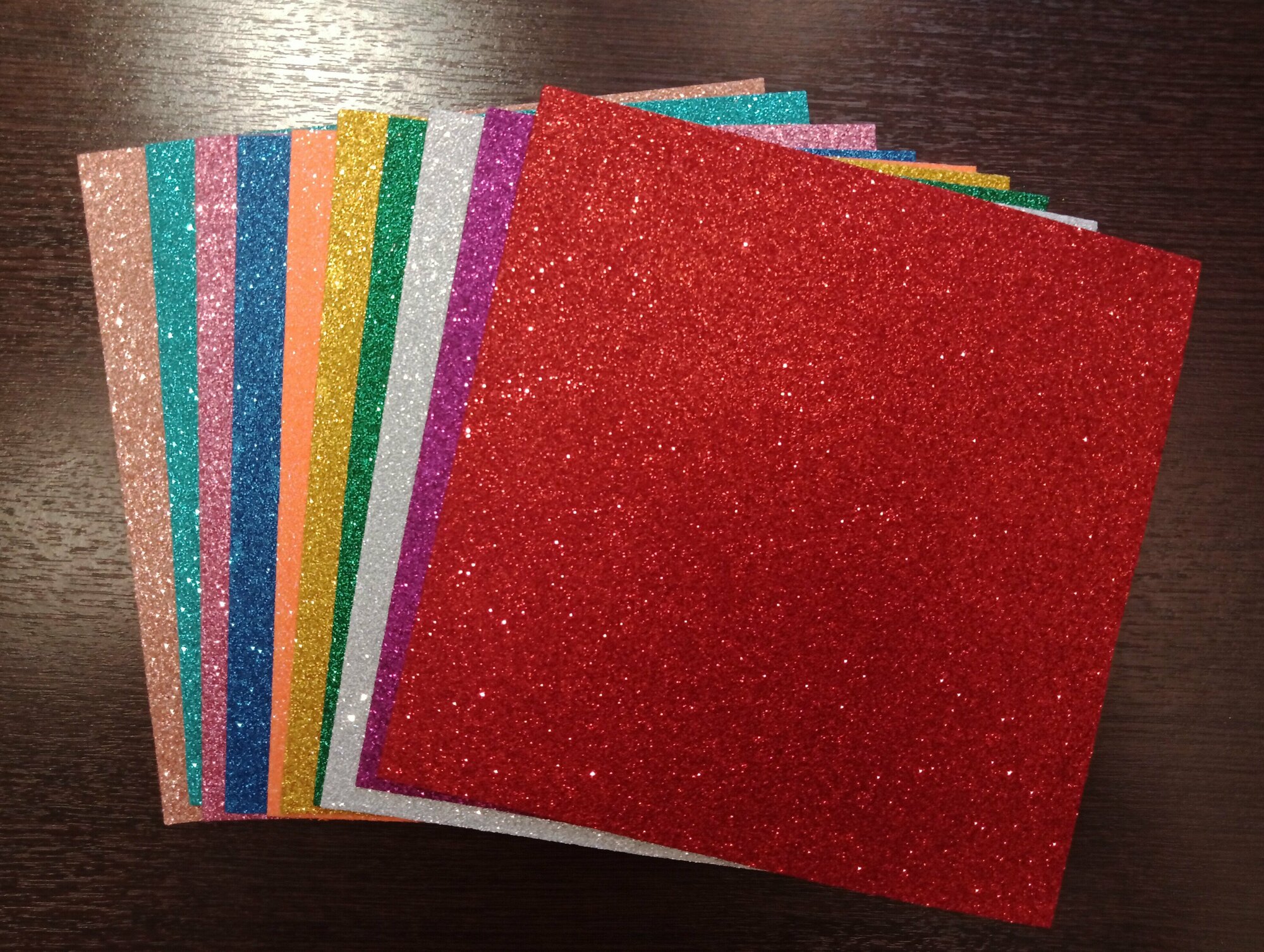 Фоамиран 20х20, 2мм, 10 листов, разноцветный