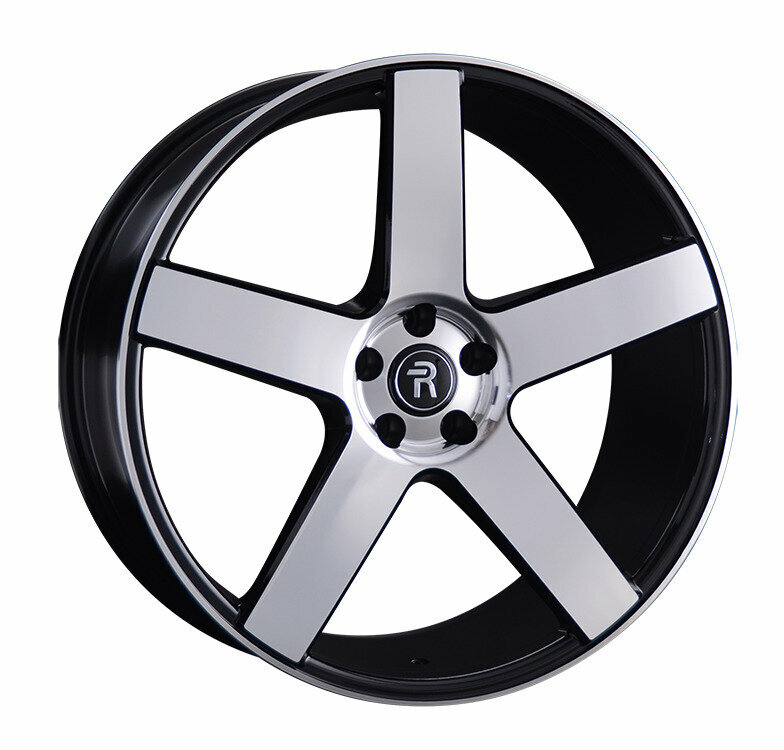 Колесный диск Replay A37 22x10" PCD5x112 ET21 D66,6 черный глянцевый с полированными лучами