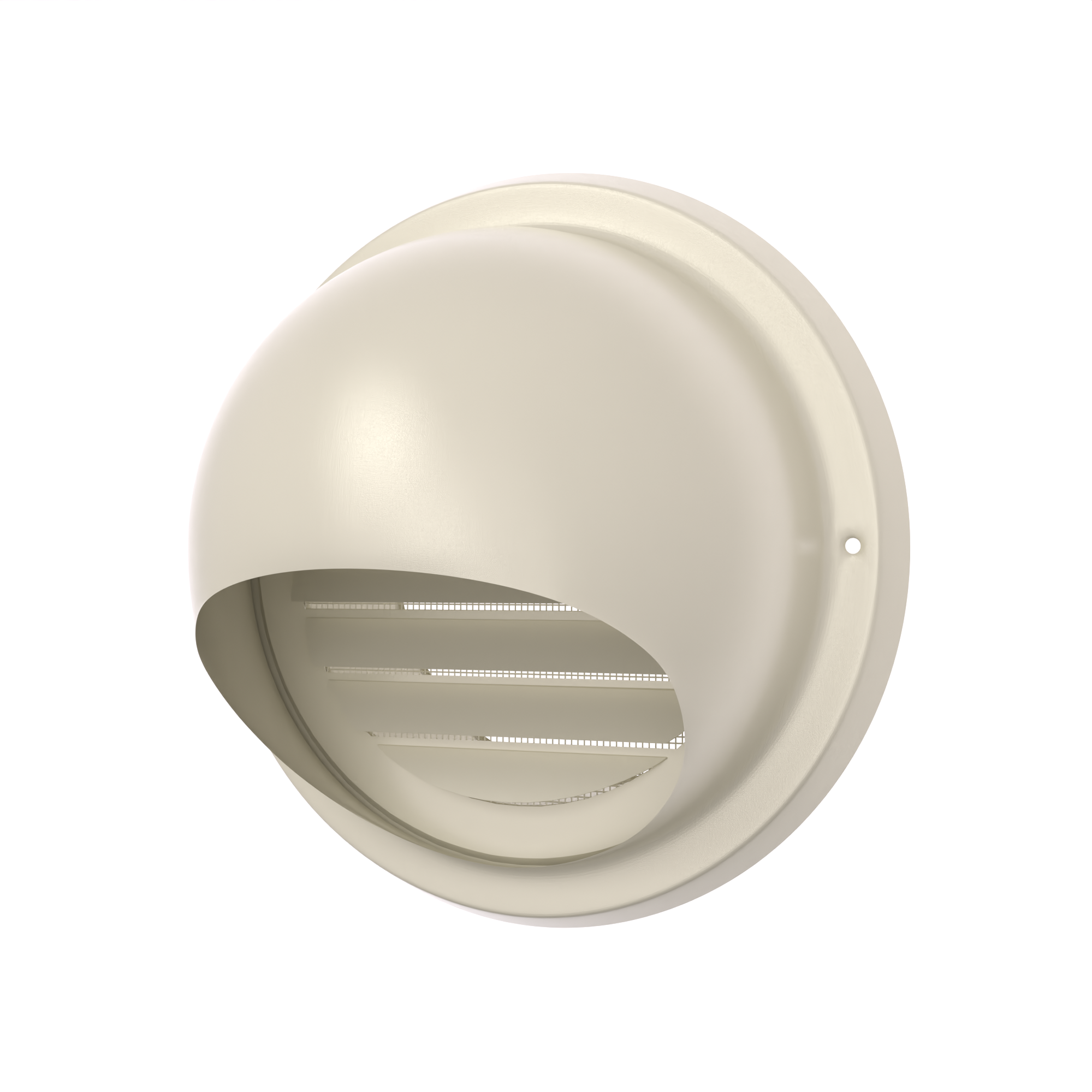 Выход стенной металлический D125, для КИВ-125, мм RAL1013 жемчужно-белый матовый