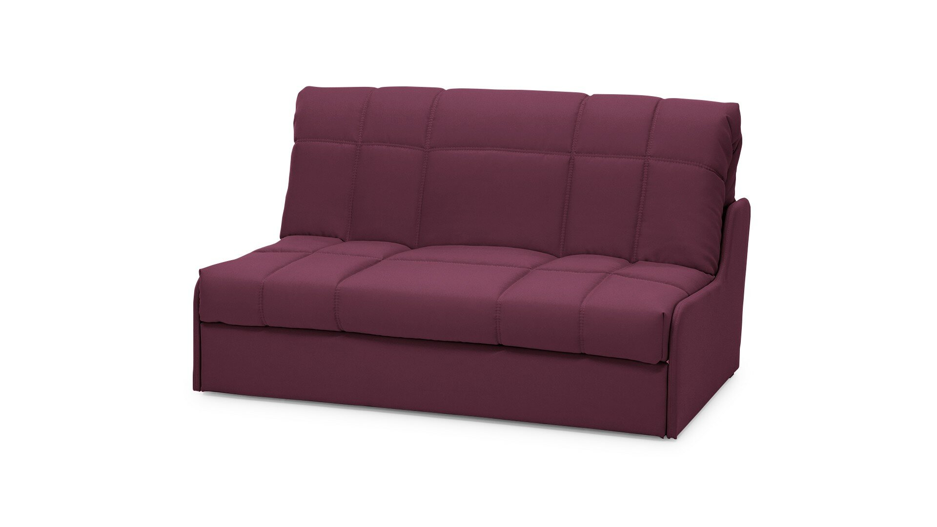 Диван Виа 8 Лайт Vivaldi 35 NEW 131x105x88 см, темно-бордовый Велюр, аккордеон Фиеста