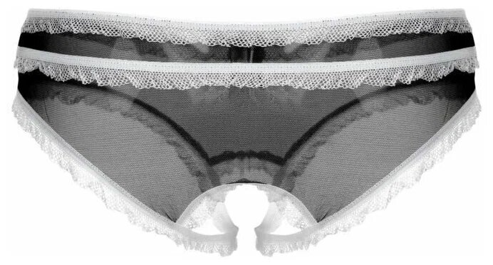 Трусики SoftLine Black and White, 80% полиамида, 20% спандекса, с доступом, Польша