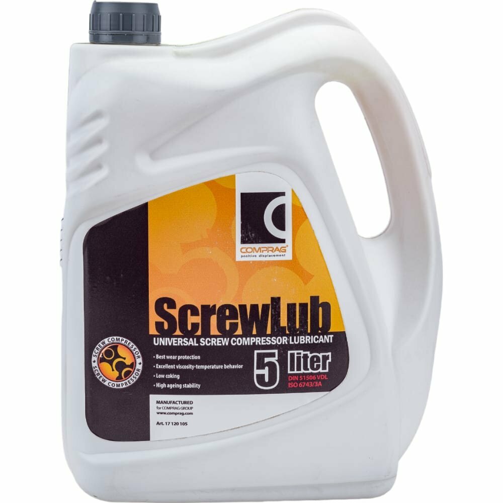 Масло ScrewLub 5 л COMPRAG 17120105, универсальный
