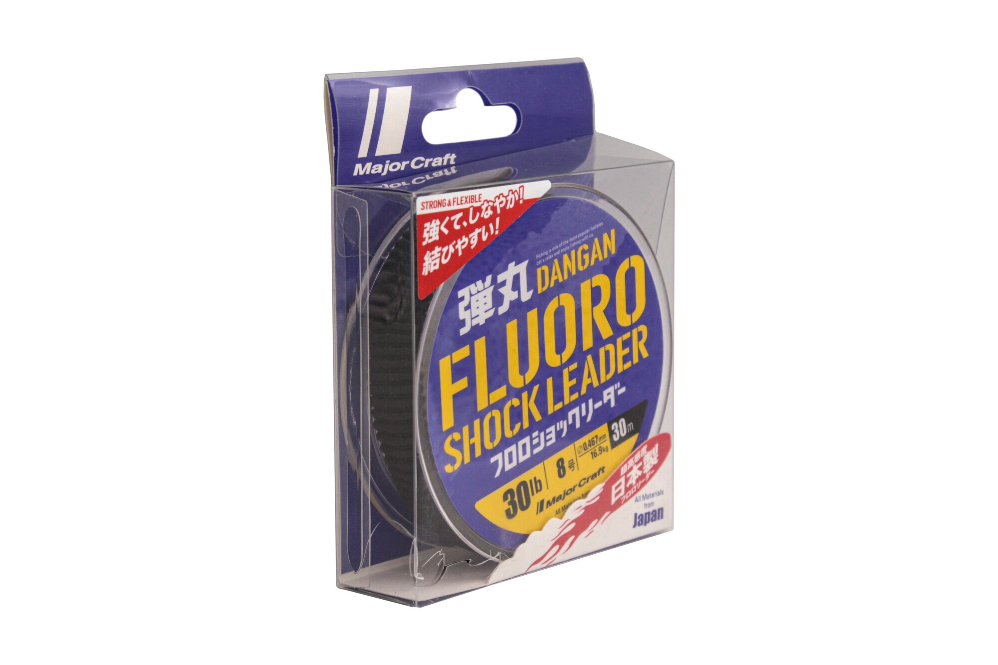 Major Craft Fluorocarbon DFL-0.467 мм 30 м 30 lb флюорокарбоновая леска для спиннинга