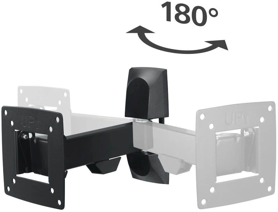 Кронштейн для телевизора HAMA 00220820, 10-26", настенный, поворот и наклон, черный