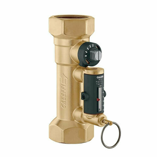 Клапан балансировочный ручной Caleffi 132 - 1"1/2 (ВР/ВР, PN10, T110°C, 30-120л/мин, с расходомером)