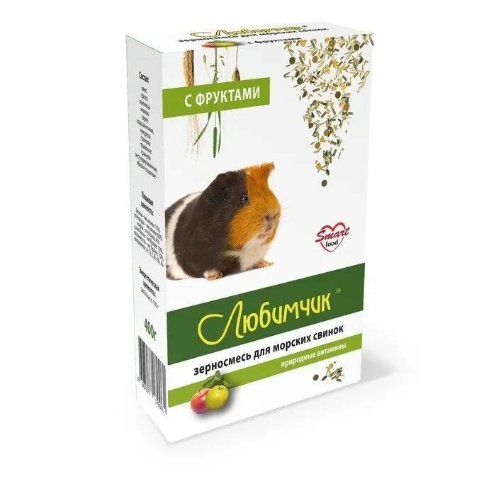 Любимчик зерносмесь для морских свинок с фруктами 400 г