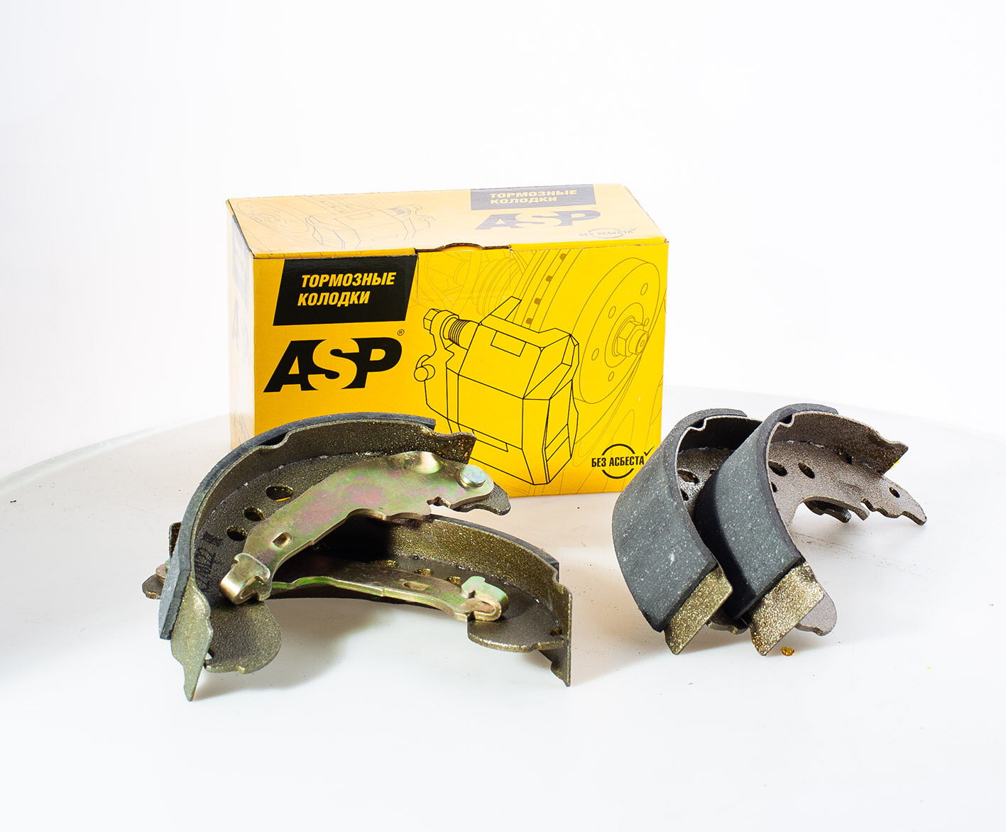 Барабанные колодки задние ASP для Nissan Micra III, Note и Lada Vesta