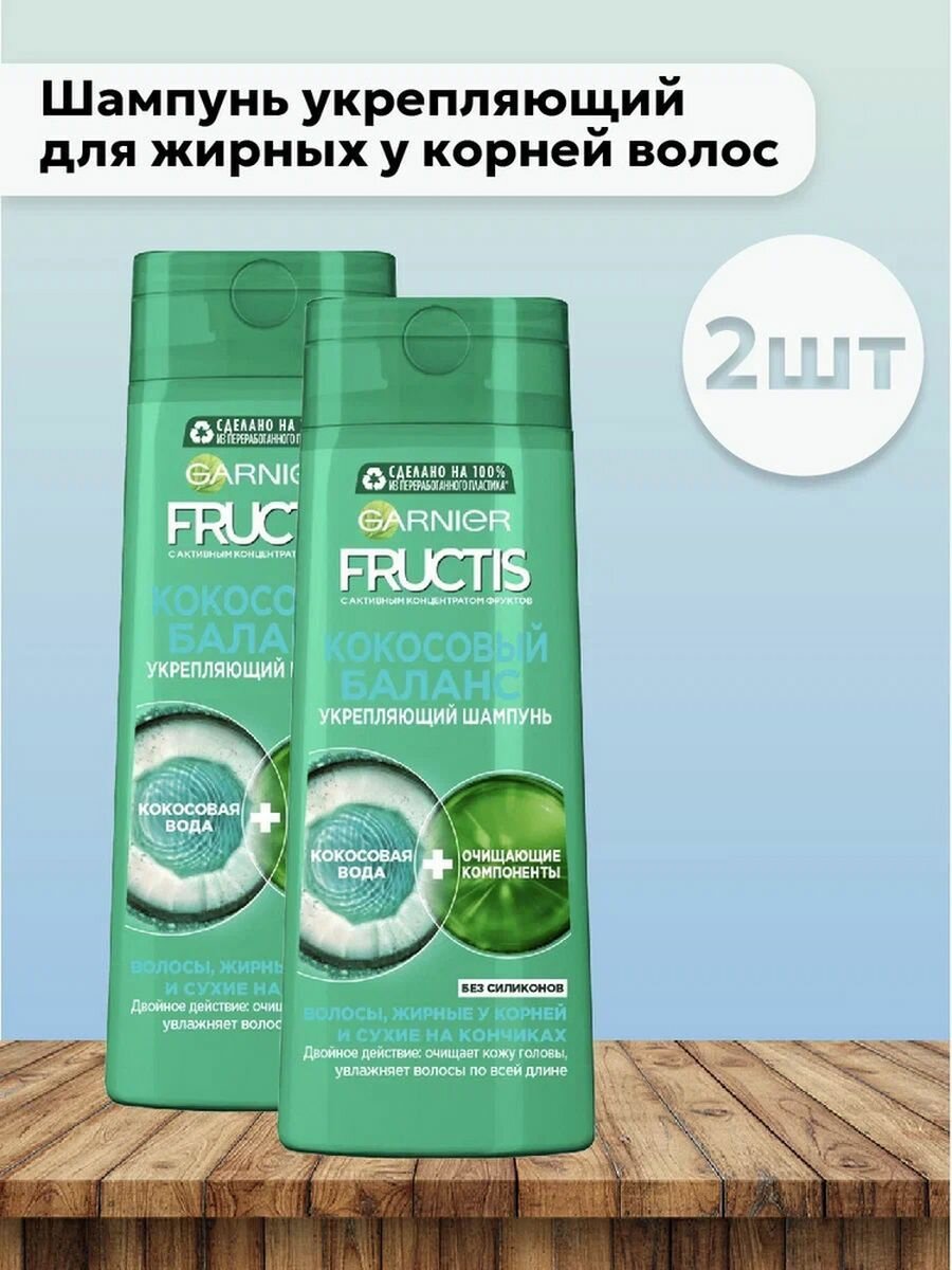 Набор 2шт Шампунь для жирных у корней волос 250 мл