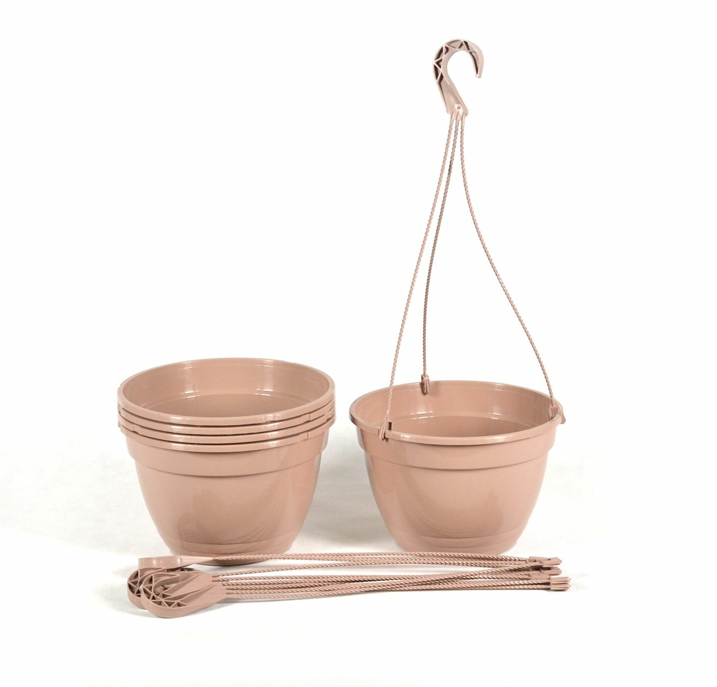 Кашпо подвесное уличное Петуния 5л капучино / 5 шт