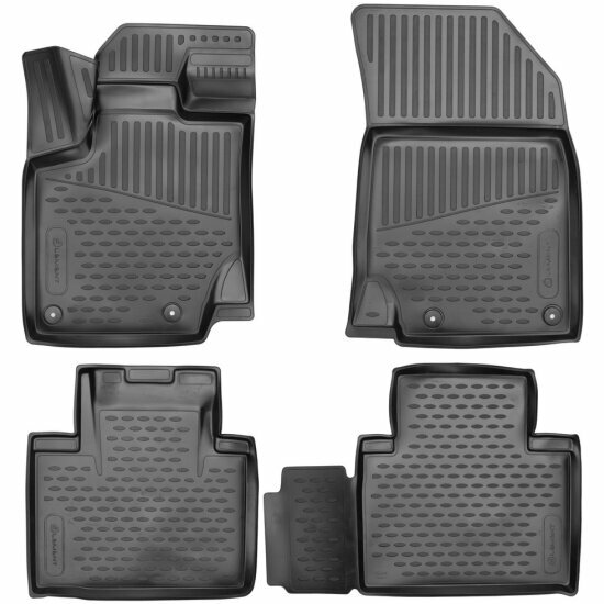 Коврики 3D в салон Autofamily ELEMENT для GEELY Atlas Pro (2021-н. в.) полиуретан