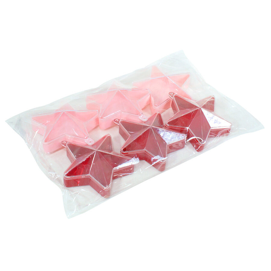 Коробочка для мелочей с подвесом, 6 штук, Звезда 80*80*35 мм, арт. PS-8З