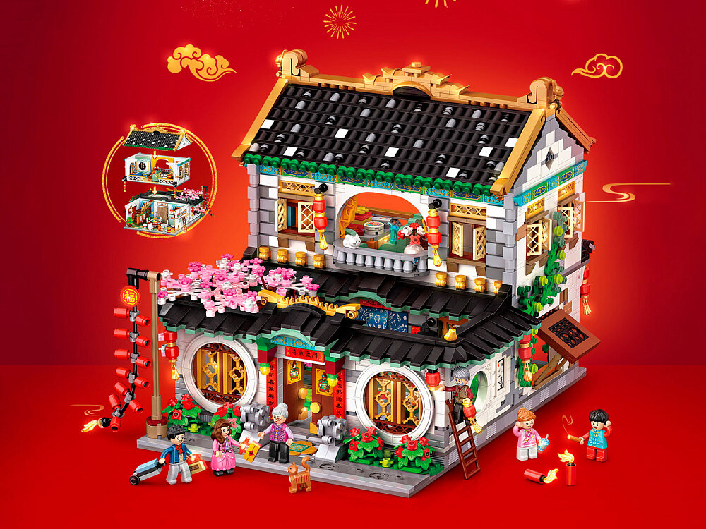 Конструктор LOZ 1034_MK Конструктор Загородный ресторан