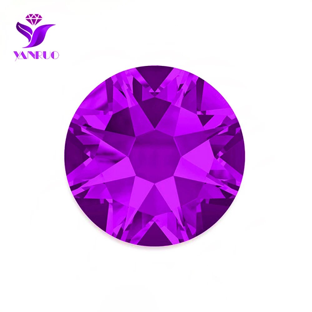 YANRUO 2088 стеклянные кристаллы для декорирования Фиолетовый, SS20 1440pcs, Purple Velvet