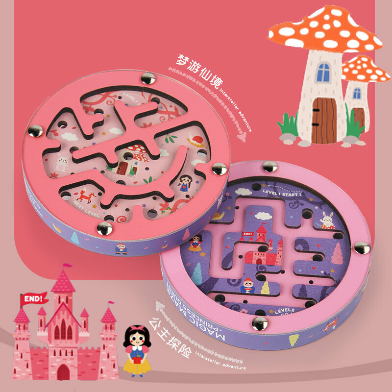 Трансграничное пространство двусторонние бусины-лабиринты детские игры для тренировки концентрации терпения детский сад