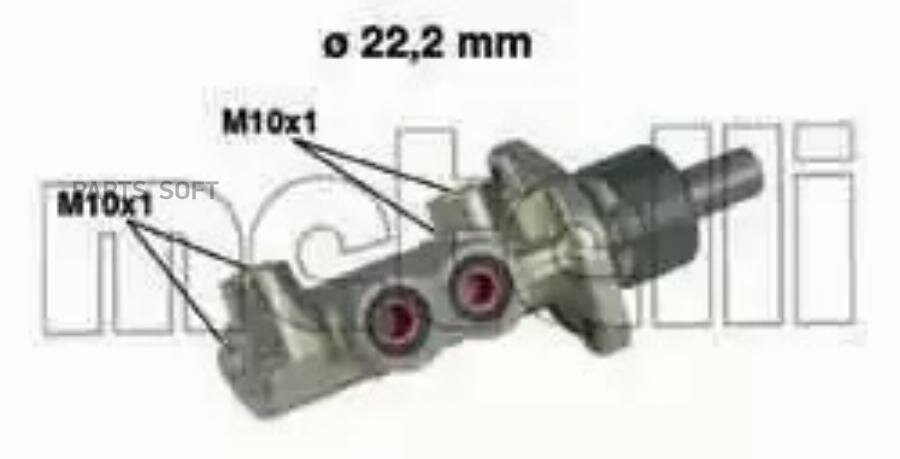 Главный тормозной цилиндр Nissan Primera 1.6, 2.0 1990-00 Metelli арт. 050220