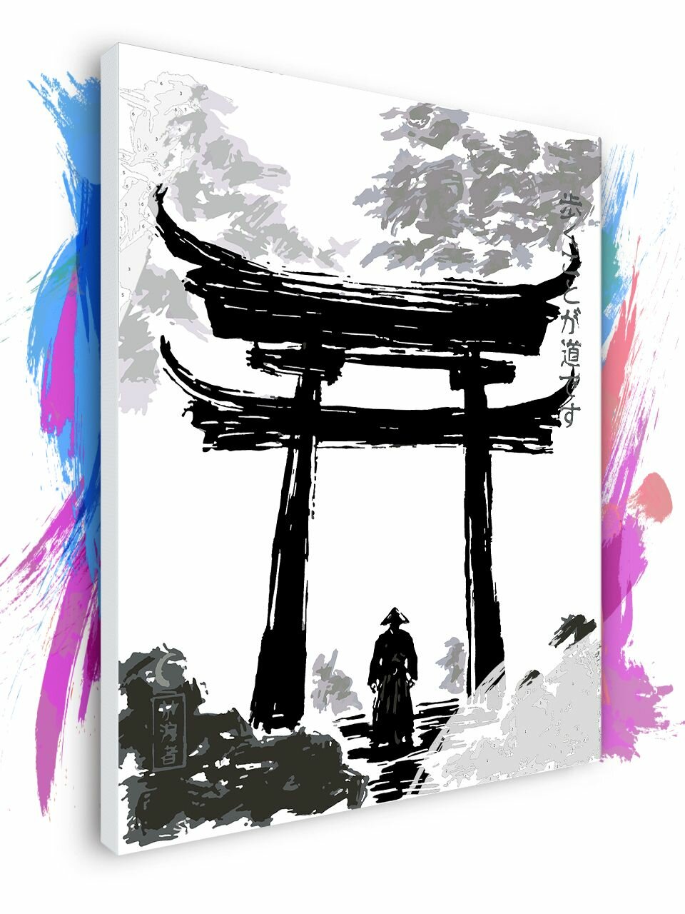 Картина по номерам на холсте Японский самурай 2, 40 х 50 см