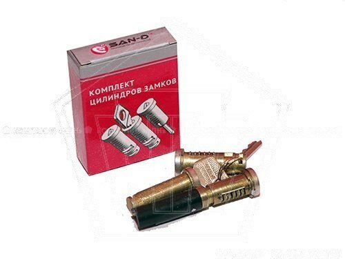 Личинки замка двери ваз 2105, 07 крыт. (картон) "сан-d" (2105-6100045)