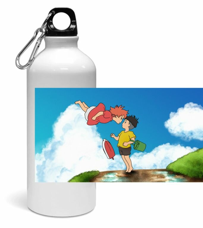 Спортивная бутылка Рыбка Поньо на Утёсе №3