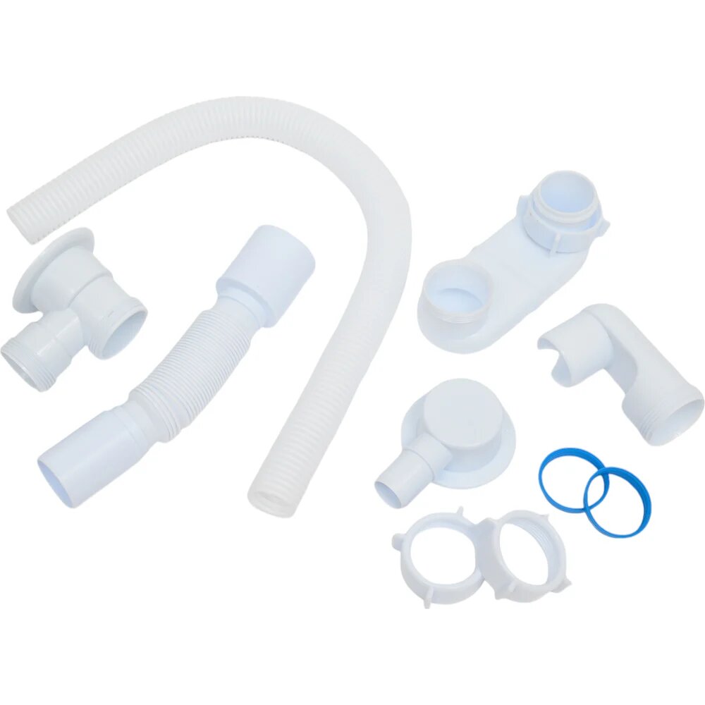 Сифон для ванны АНИ Пласт плоский, автомат, 1 1/2x40, гофра, 40х50 EC055 025-0509