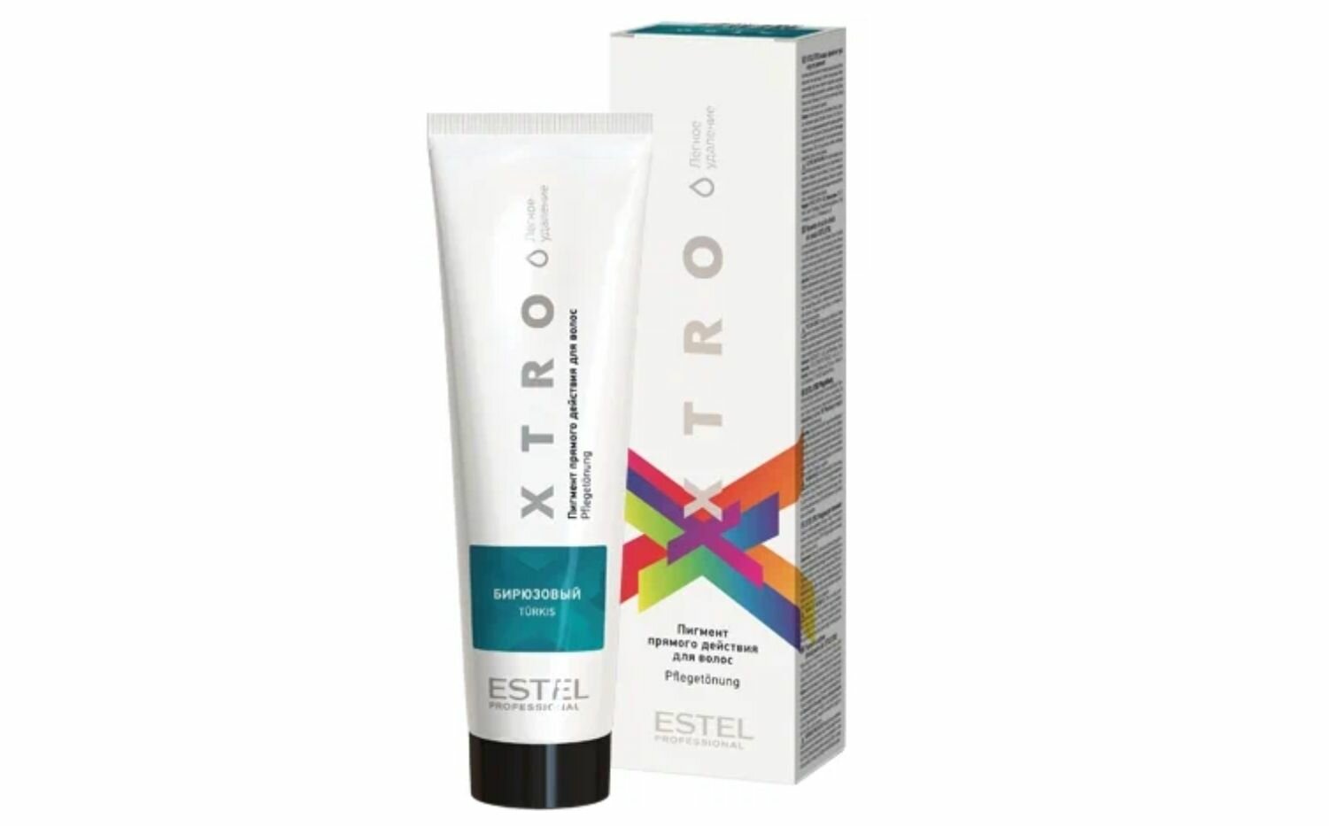 Пигмент прямого действия для волос XTRO WHITE Бирюзовый, 100 мл.