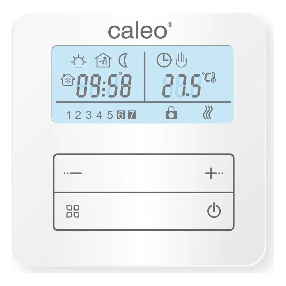Терморегулятор CALEO С950 накладной, цифровой, программируемый, 3,5 кВт УП-00000214