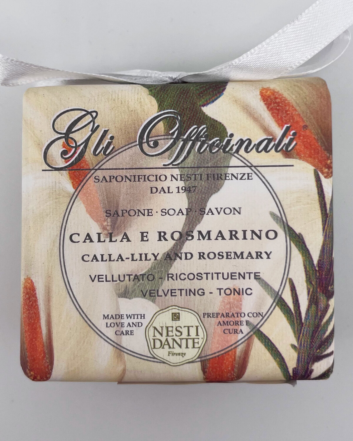 Мыло кусковое Nesti Dante Gli Officinali Calla e Rosmarino (Калла и розмарин) 200г