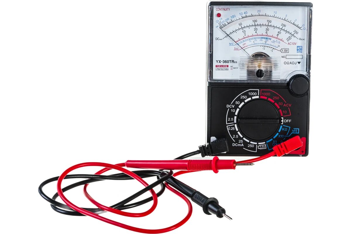 Мультиметр WHDZ YX360TRES, стрелочный, IP52, измерение напряжения, сопротивления, тока