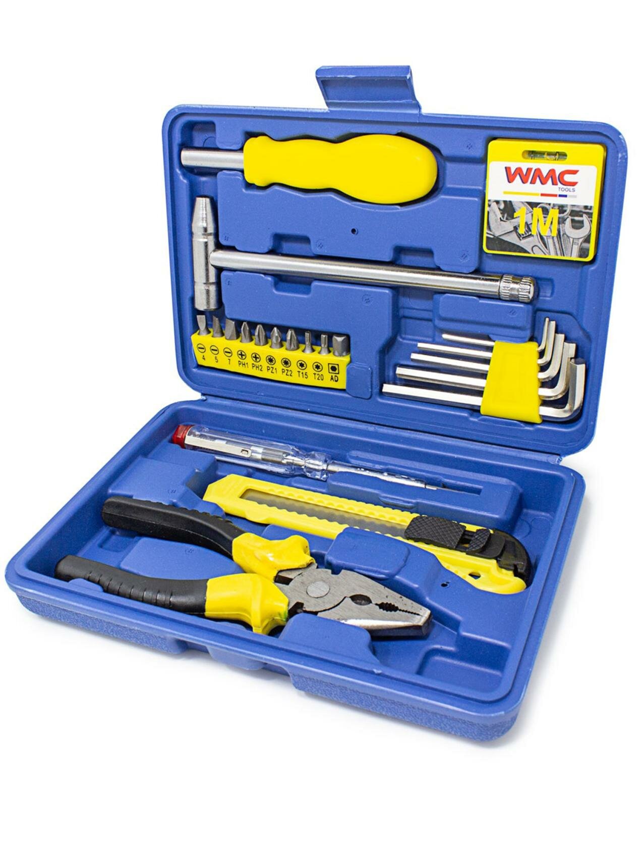 Набор инструмента 21 предмет в кейсе WMC TOOLS