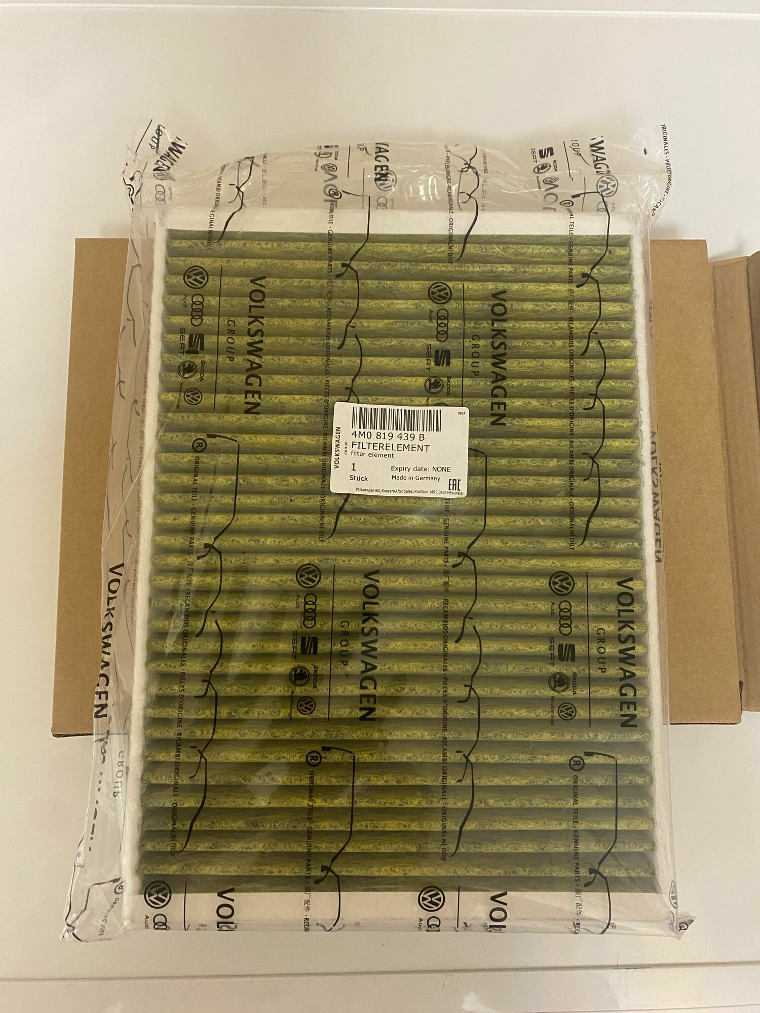 Фильтр салонный VAG Audi /Ауди Q7/Q8, Touareg 4M0819 439 A