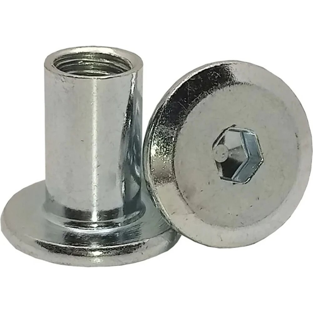 Гайка Эриксона КрепСтройГрупп М8 (50 шт) с плоской головой 146700 с шестигранным хвостовиком