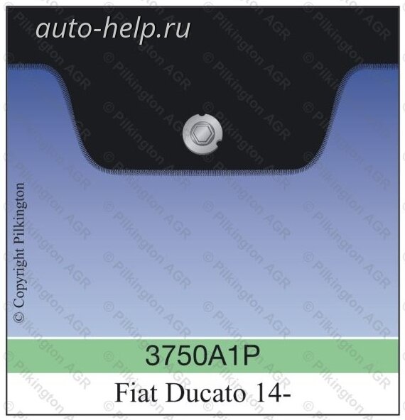 FYG FIAT Лобовое VIN Фиттинг Молдинг с пятаком