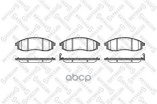 598 12=D6110M-01 ! колодки дисковые п Mitsubishi L200 2.5TD 4WD 01> Stellox арт. 609012SX