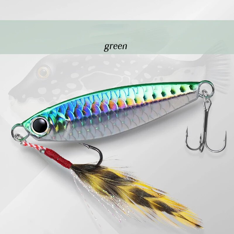 Металлические джиг-крючки из углеродной стали для морской рыбалки 7-30 г 30g, greenbacks