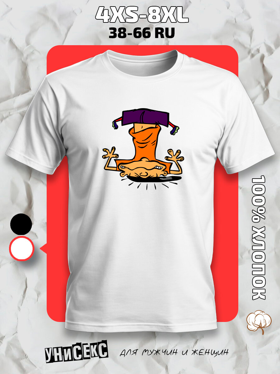 Футболка с принтом эд эдд и эдди ed edd n eddy