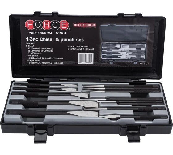 Набор зубил и выколоток FORCE 5131