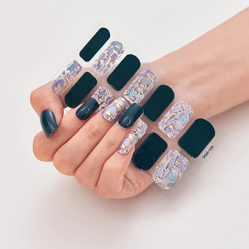 Наклейки для ногтей MIHJUSFDH, Черный, Цвет: 105