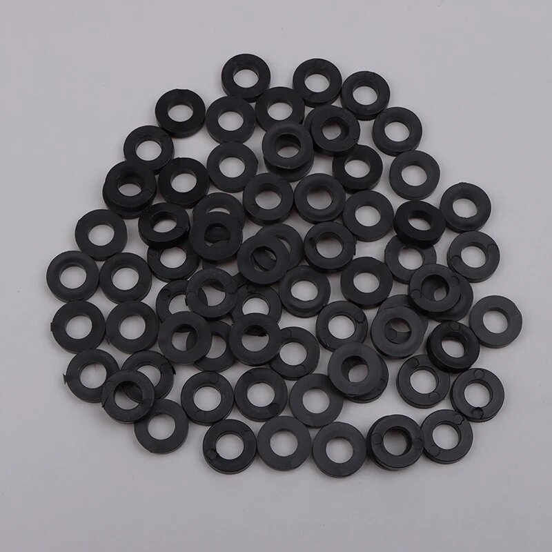 100 шт. нейлоновые шайбы ZLinKJ белые/черные Black