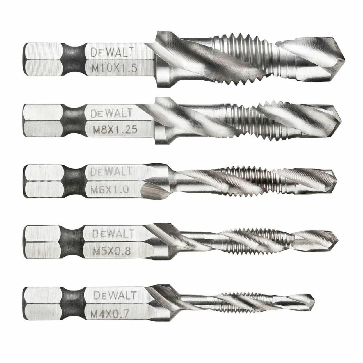 Набор сверл DEWALT IMPACT по металлу, 4,5,6,8,10 мм, 5 шт. (DT50060-QZ)