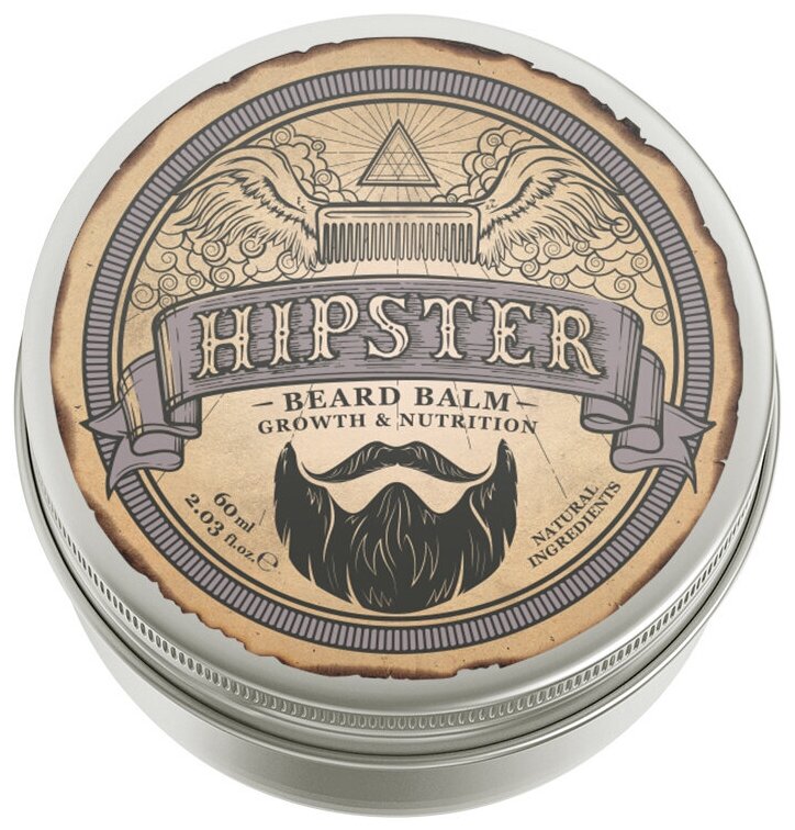 Hipster Бальзам для ухода и укладки бороды Beard Balm, 60 мл